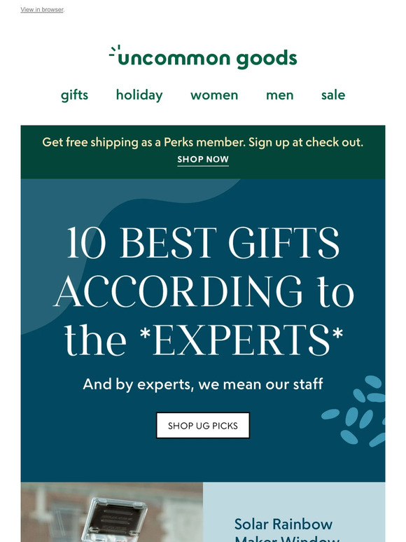 UncommonGoods: 10 best gifts according to the *experts* | Milled