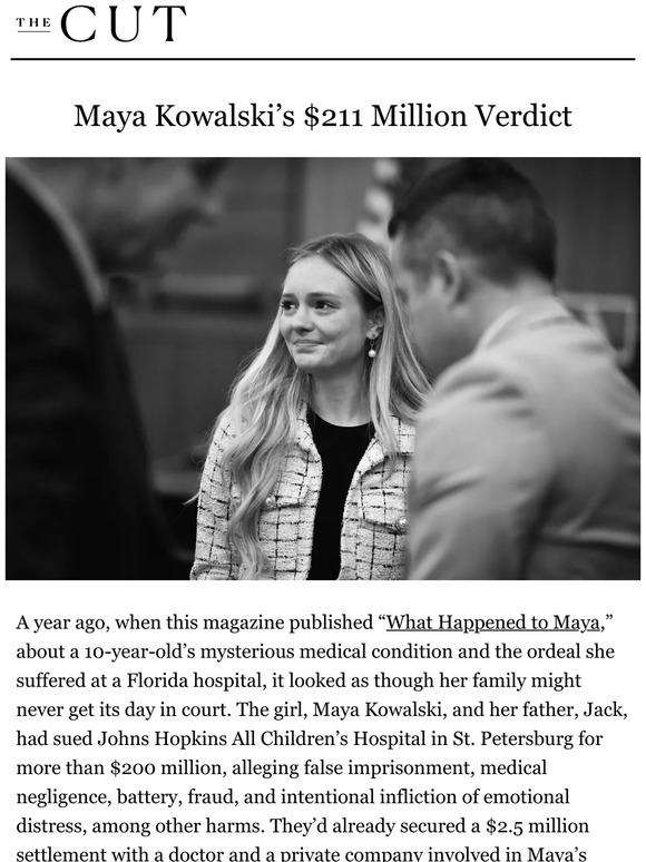The Cut: After Years in the Courtroom, Maya Kowalski’s $211 Million ...