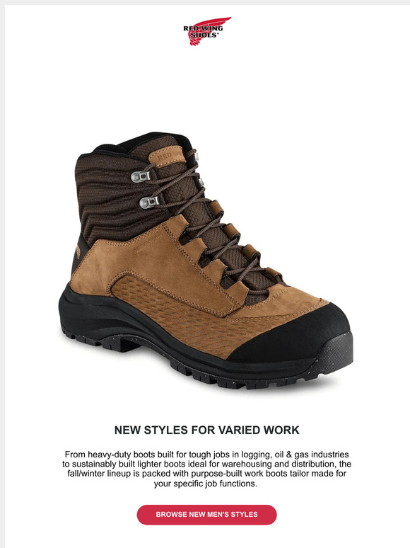 Red Wing Shoes: NEW Purpose-Built, Premium Work Boots | Milled