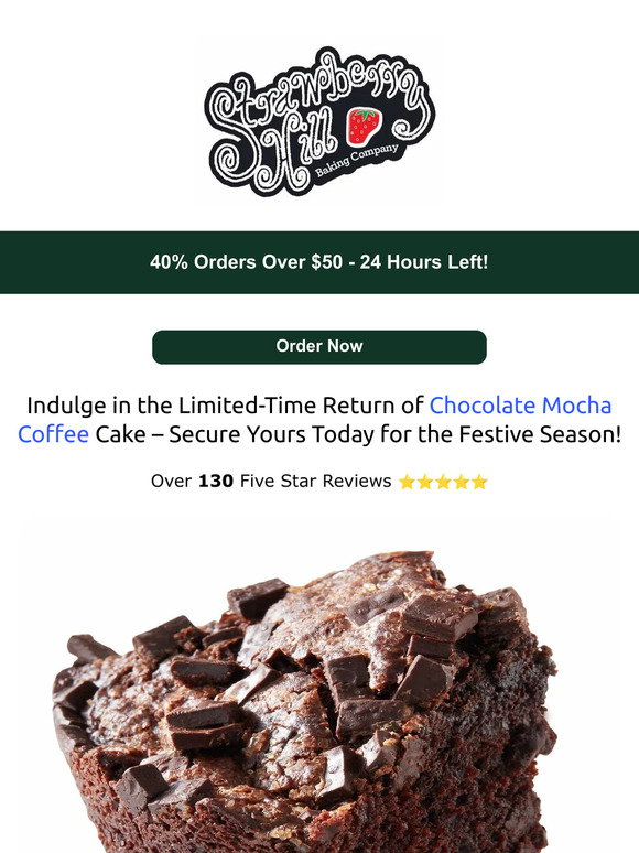 Strawberry Hill Baking Co: Chocolate Mocha Coffee Cake is Back! | Milled