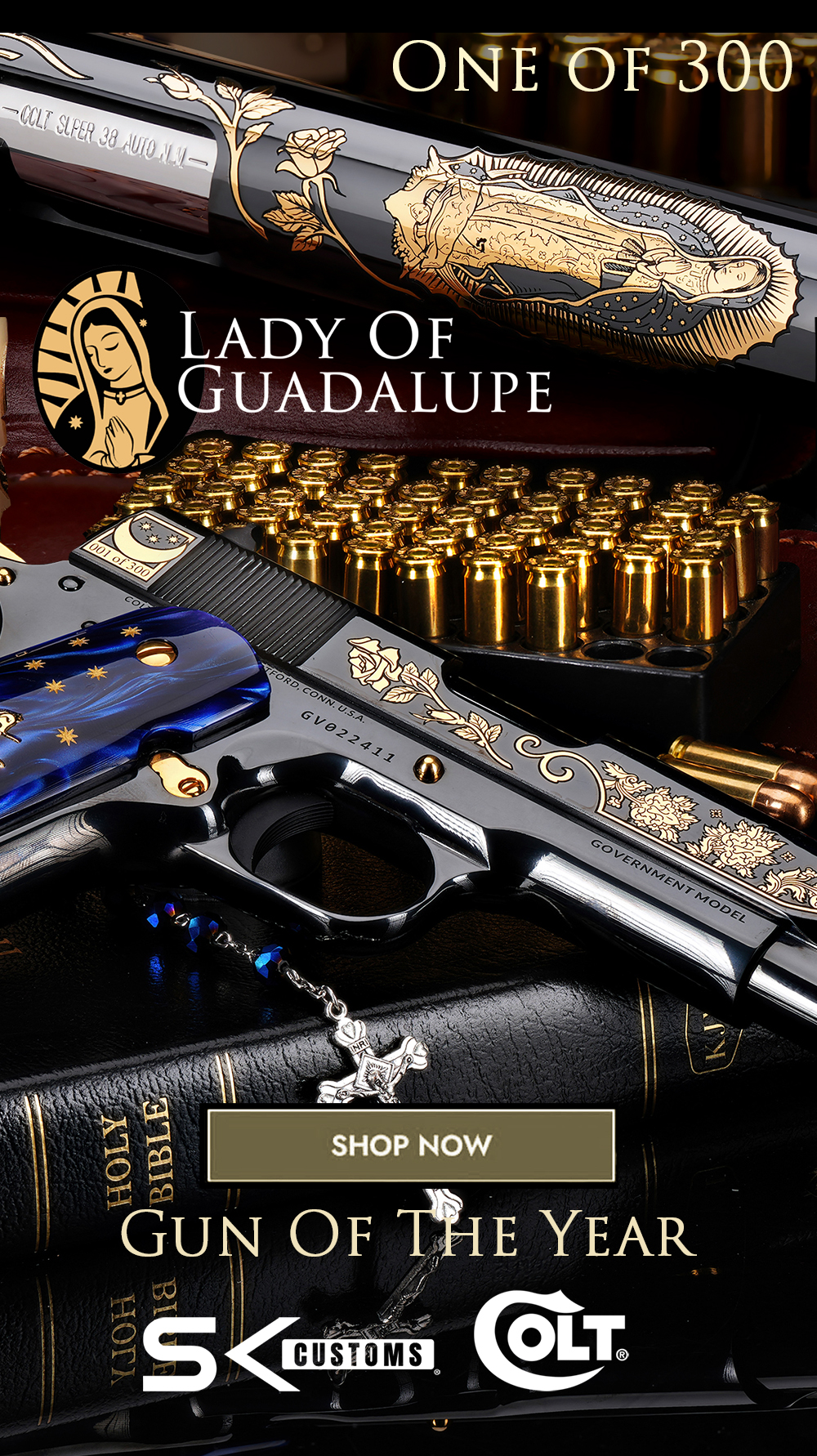 Guns.com: “Gun of the Year” Colt 1911 Lady of Guadalupe by SK Customs ...