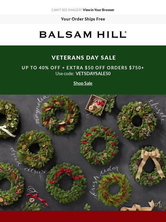 Balsam Hill: Fresh Greenery is Back! | Milled