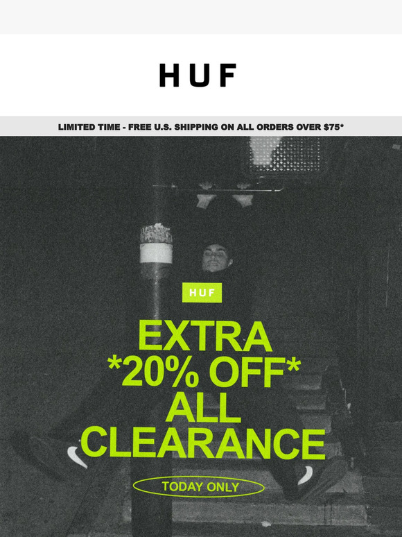 Huf: Extra 20% Off Sale 🚨 | Milled