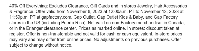 Gap Factory: New fall styles just dropped 🍁 (plus, take 40% off ...
