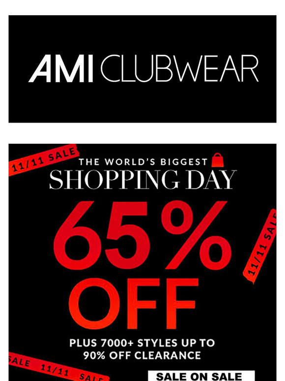 AMI Clubwear: The Worlds Biggest Shopping Day! | Milled