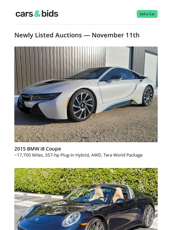 Cars & Bids: Cars & Bids Today | Milled