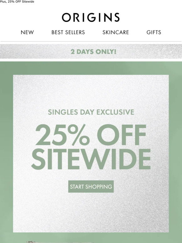 Origins: $168 Value: Free FULL-SIZE Night Cream + Travel Set | Milled