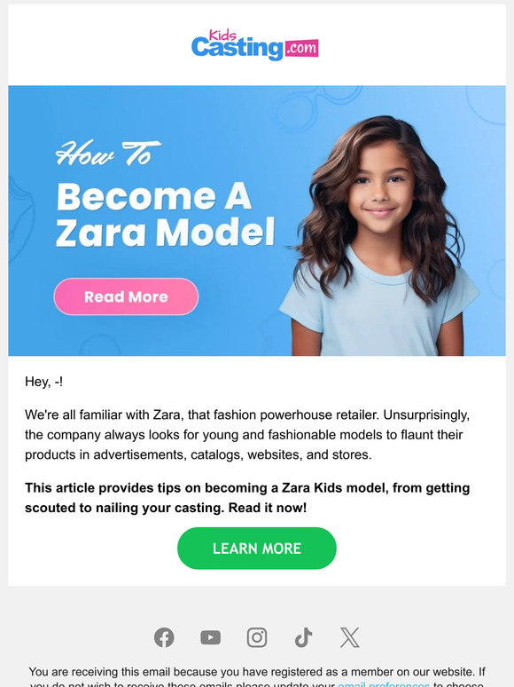 KidsCasting: The Littlest Trendsetters: Your Child’s Path to Becoming a Zara Kid Model | Milled