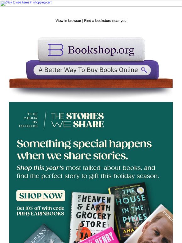 Bookshop: Get 10% Off The Year's Top Books | Milled