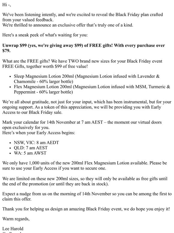 Amazing You: — the Black Friday Plan has arrived! Details inside. | Milled