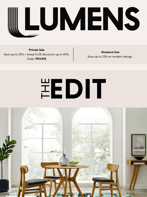 Lumens: The Edit: Natural + organic elements in design are making a comeback. | Milled