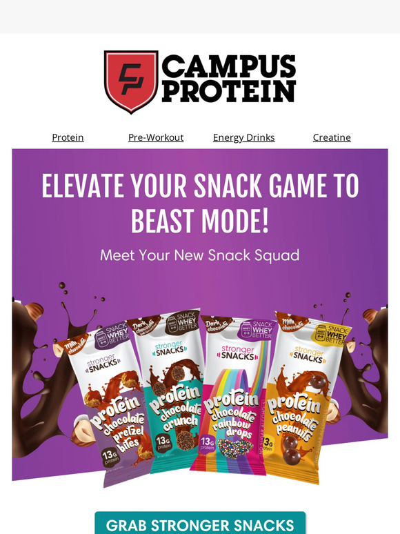 Campus Protein: Crush Cravings With Stronger Snacks! 🏋️‍♂️ | Milled