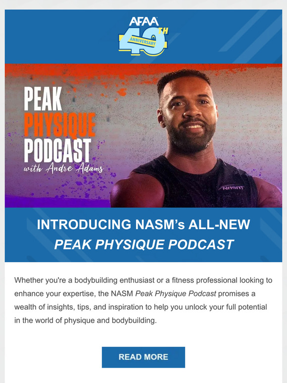 AFAA: Introducing NASM’s All-New Peak Physique Podcast | Milled