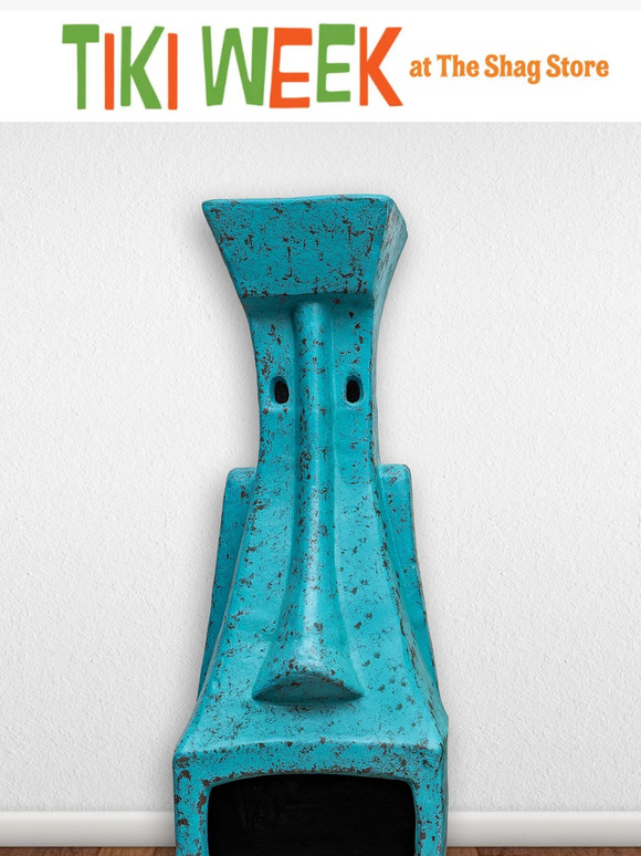 The Shag Store: Day 7 of Tiki Week at The Shag Store - Blue Chimineas ...
