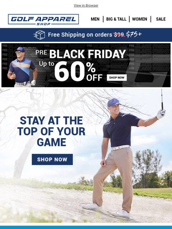 Golf Apparel Shop: Selected With Your Game in Mind | Milled