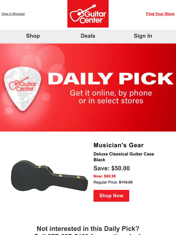 Guitar Center: Daily Pick: Uncover your deal of the day | Milled