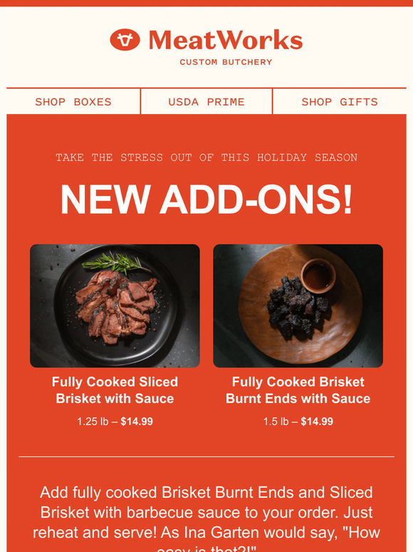 Meatworks: NEW: Fully cooked Brisket + Burnt Ends | Milled