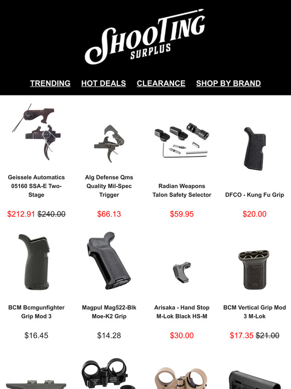 Shooting Surplus: Upgrade your Rifle - Best Selling Parts for AR15 | Milled