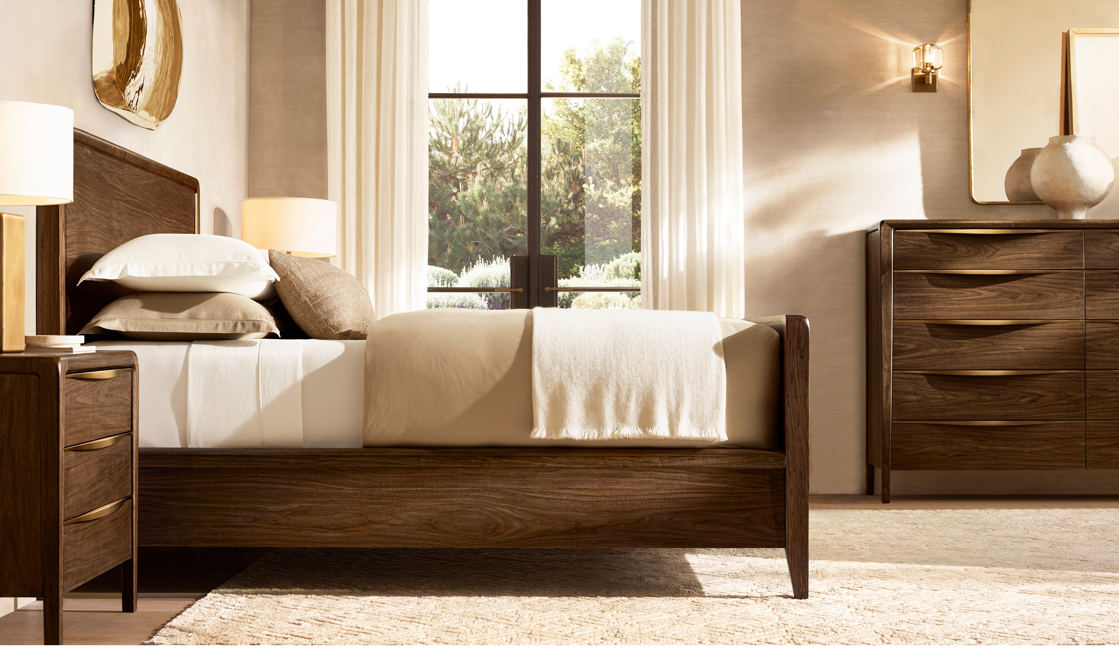 Restoration Hardware: The New Gael Collection. Handcrafted in American Walnut. | Milled