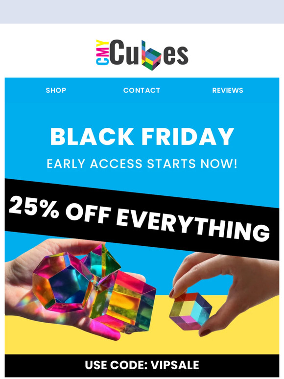 CMY Cubes: 25% OFF - BFCM EARLY ACCESS UNLOCKED! 🚀 | Milled