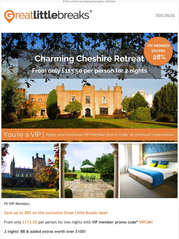 Great Little Breaks: Discover charms of Cheshire | 2 nights b&b + added ...