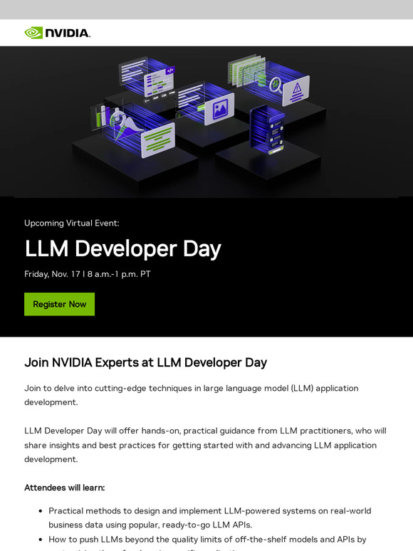 Nvidia: Don’t Miss Virtual NVIDIA LLM Developer Day | Milled
