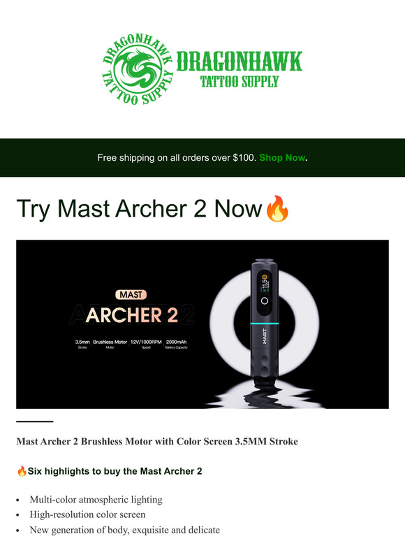 Dragonhawk: 🔥Live On | Mast Archer 2 with 3.5MM Stroke Length ...