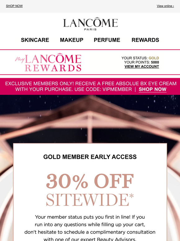 Lancôme: Your Offer Unlocked: 30% Off Sitewide | Milled