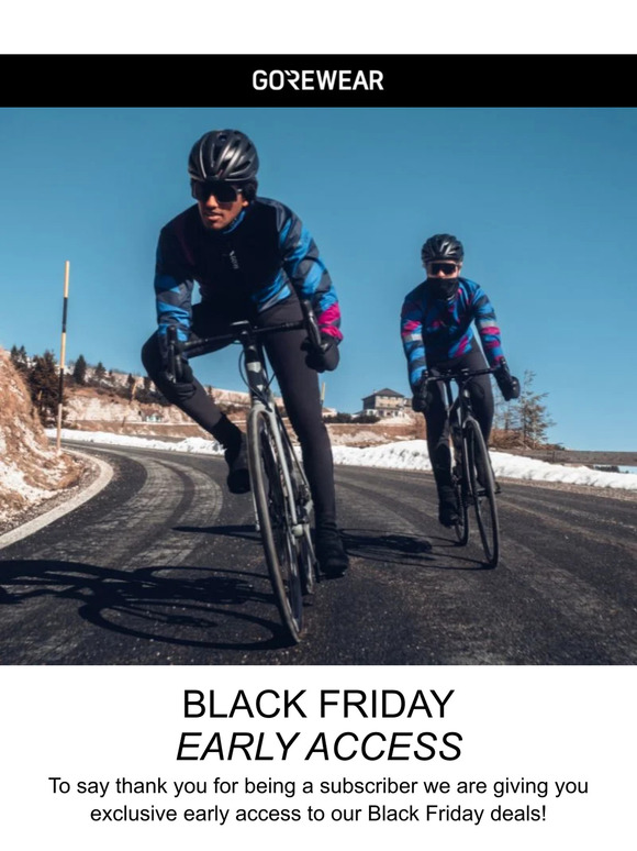 GORE WEAR: Black Friday Early Access is at your fingertips | Milled