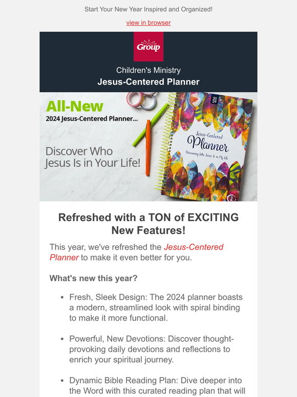 Group Youth Ministry: Get ready for 2024 with the Jesus-Centered ...
