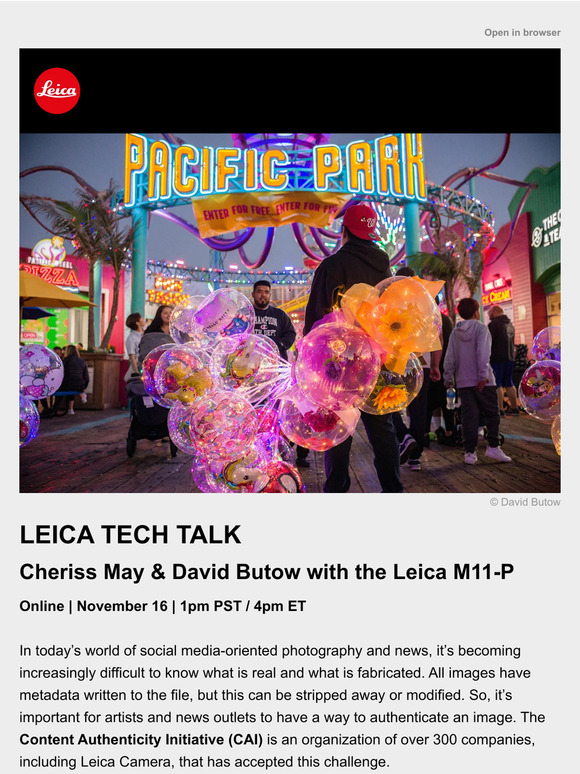Leica: Leica Tech Talk: Cheriss May and David Butow with the Leica M11 ...