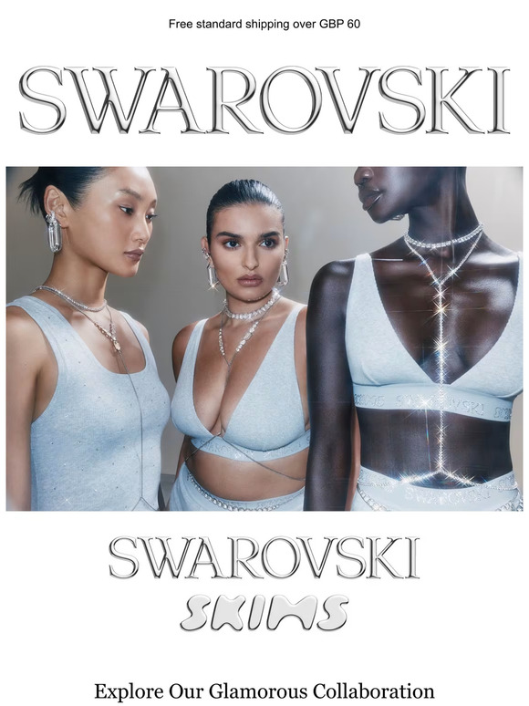 Swarovski Swarovski X Skims Illuminating Body Wear Milled