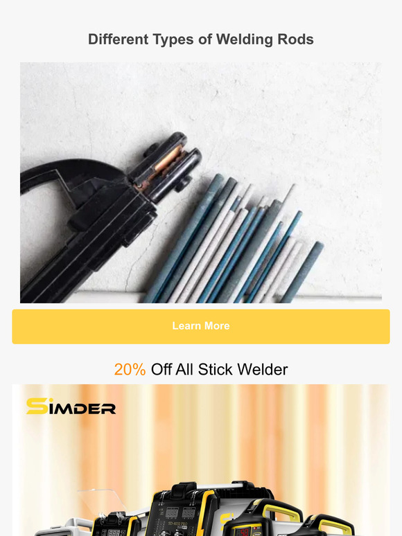 SSimder Welding Equipment Inc.: Different Types of Welding Rods | Milled
