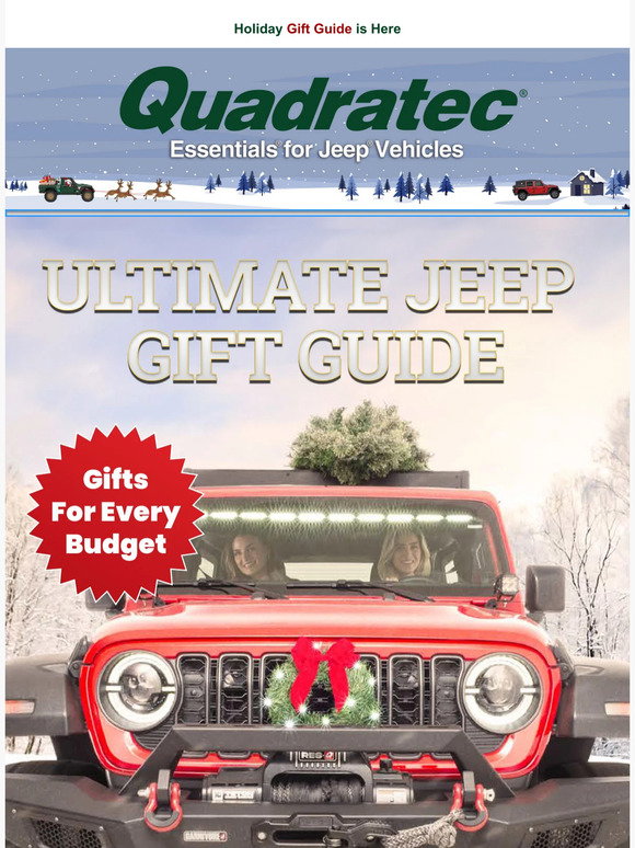 Quadratec: 🌟The Ultimate Jeep Holiday Gift Guide has Arrived! | Milled