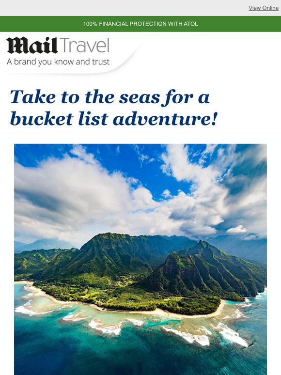 Daily Mail Experiences: Take to the seas for a bucket list adventure ...