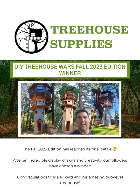 Treehouse Supplies: The DIY Treehouse Wars Champion Announcement Comes ...