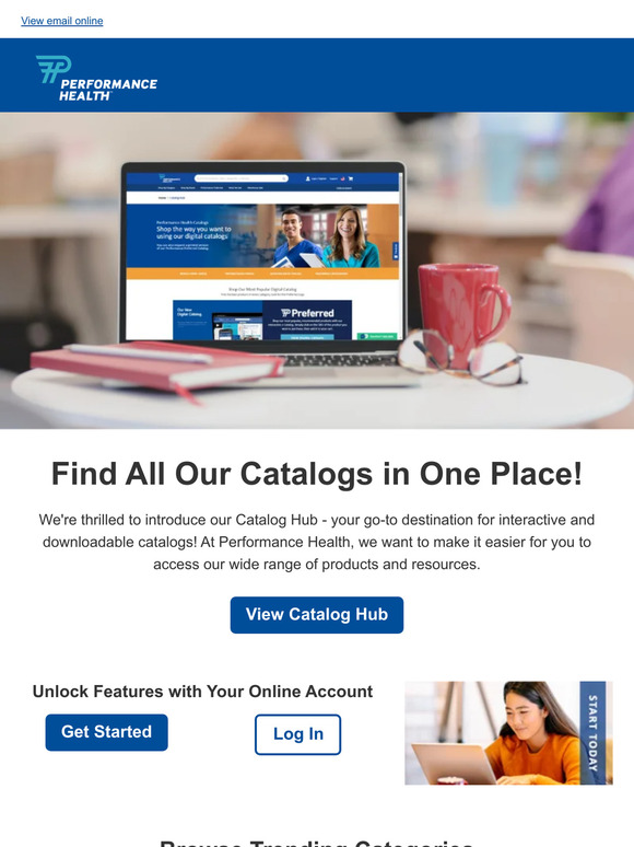 Performance Health: Our New Catalog Hub is Here! | Milled