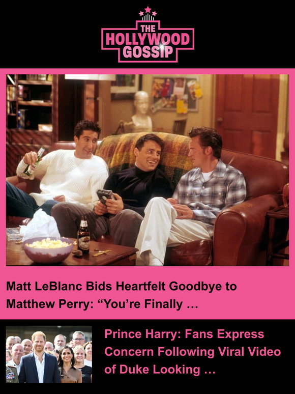 The Hollywood Gossip: Matt LeBlanc Bids Heartfelt Goodbye to Matthew ...
