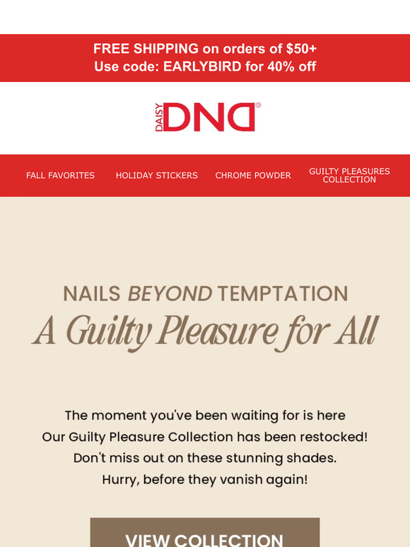 DND Gel USA: Restocked! Guilty Pleasure Collection 💅 | Milled