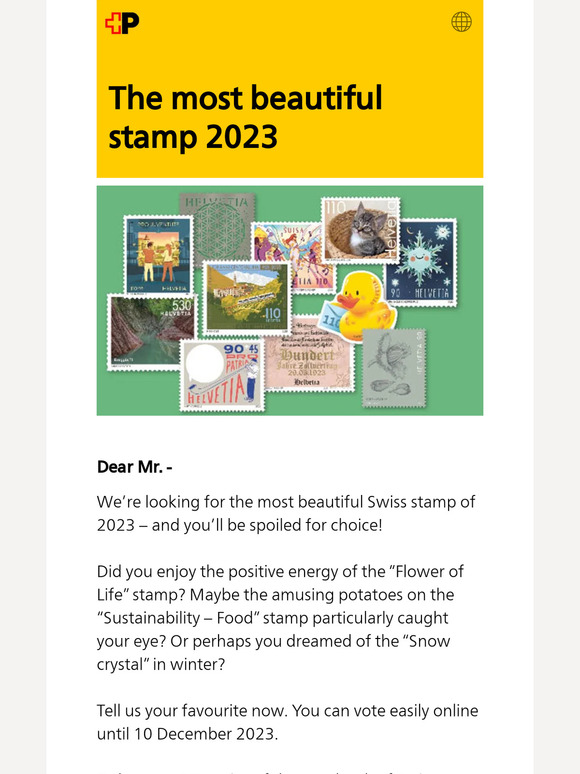 Postshop: Choose the most beautiful stamps from this year and win! | Milled