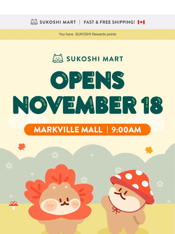 Sukoshi Mart: Markville Opens Nov 18 💛 | Milled