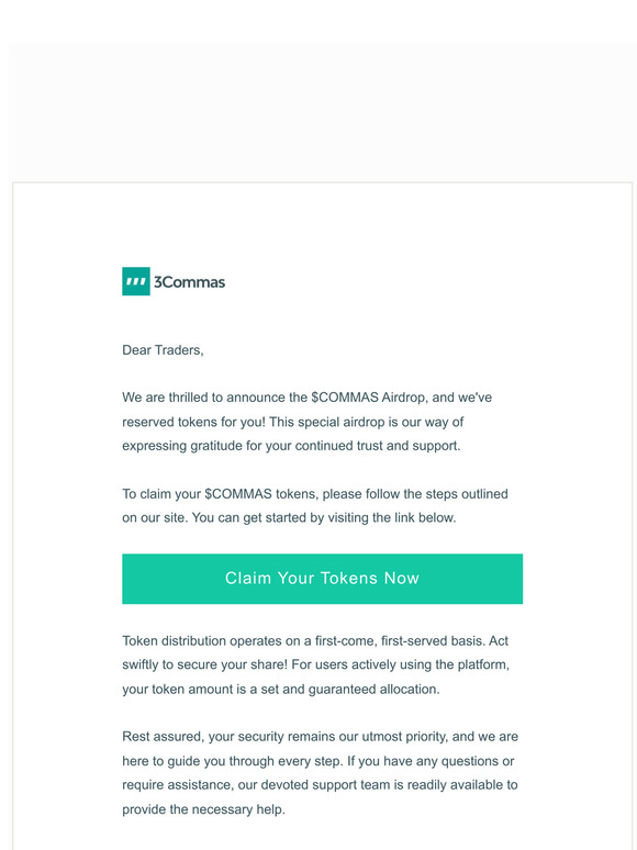 3Commas: Don't Miss Out: $COMMAS Airdrop Opportunity! | Milled