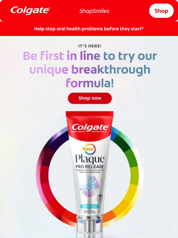 Colgate: Colgate Total Plaque Pro-Release is here | Milled