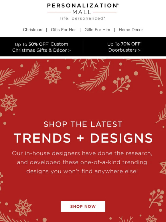 PersonalizationMall.com: Trend Report: New Holiday Designs & Trends ...