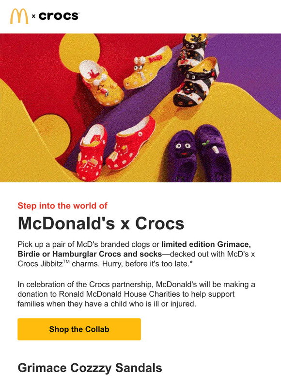 McDonald's: NEW Limited Edition McD's x Crocs | Milled