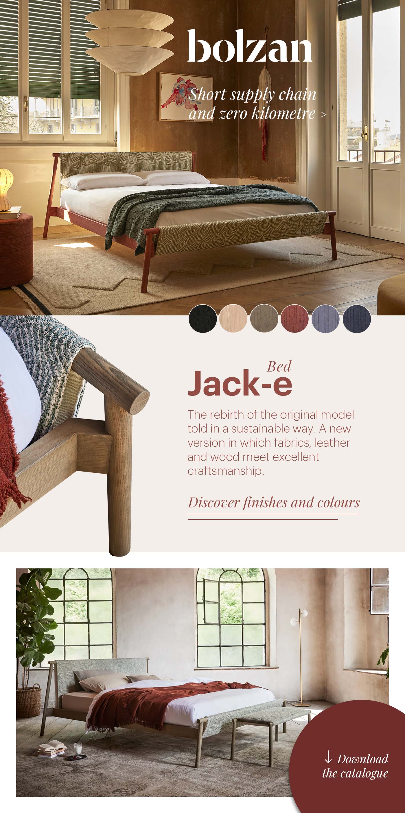 Archiproducts: Jack-e bed by Bolzan: the revival of the original model in a sustainable key | Milled