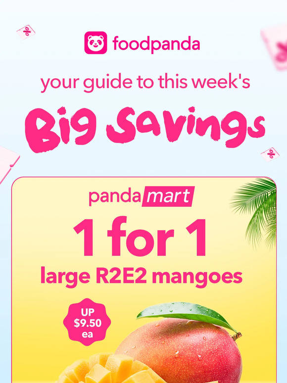 Foodpanda: Weekly big savings with foodpanda. 🐼 | Milled
