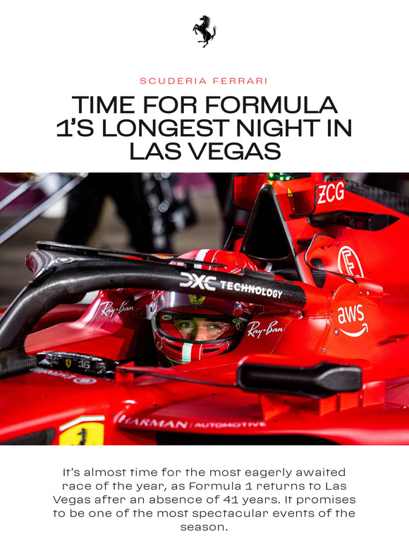 Ferrari Store UK: Time for Formula 1's longest night in Las Vegas | Milled