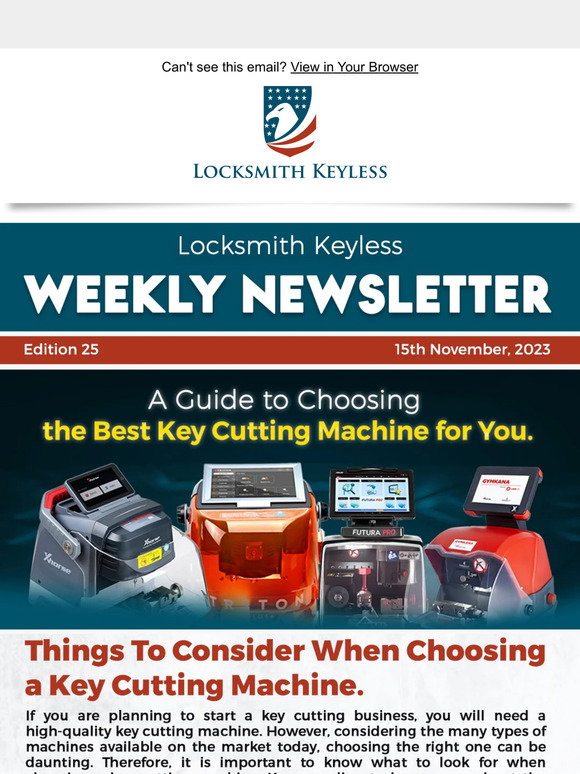 Locksmith Keyless: A Guide to Choosing the Best Key Cutting Machine ...