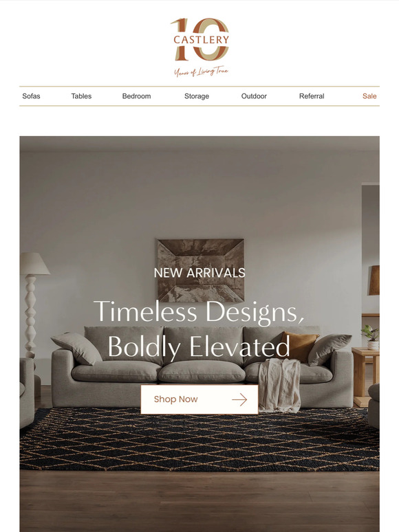 Castlery: New: Timeless designs that stand out. | Milled